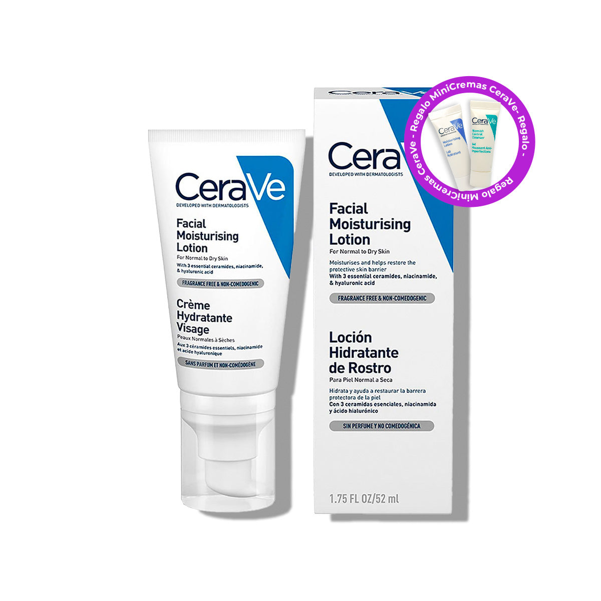 CeraVe Crema Hidratante Facial PM 52ml – Importacionessumak
