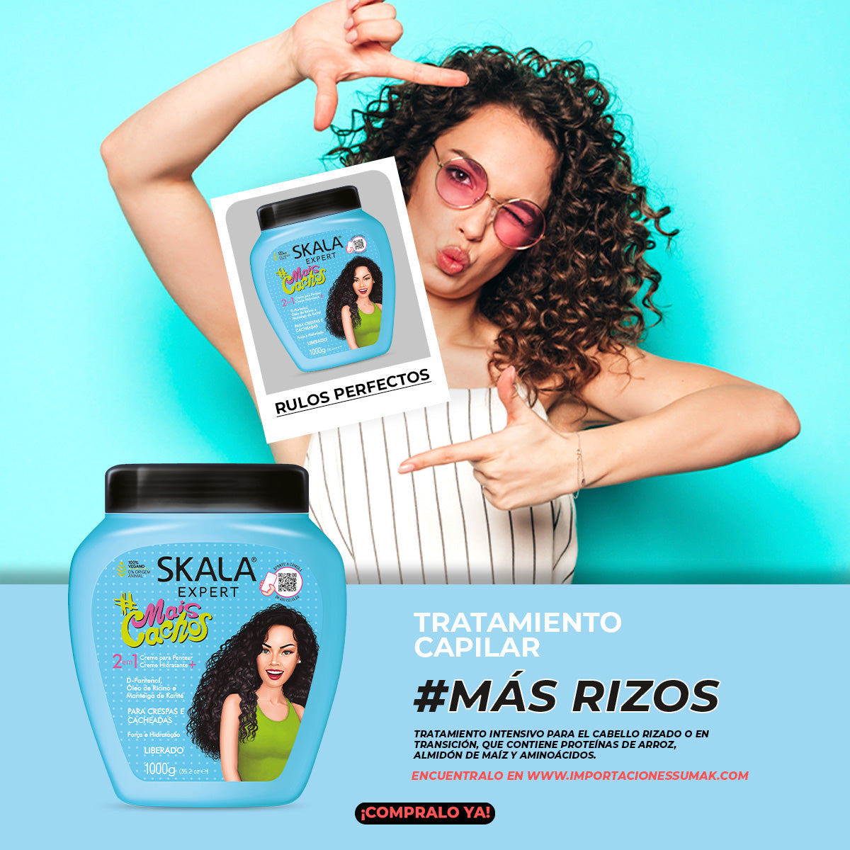 Shampoo + Acondicionador Crespinho divino kids Skala Expert 325ml + RE ...